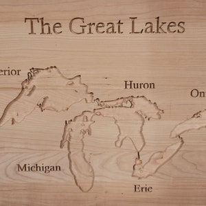 Digital Download File. the Great Lakes Svg, Dxf, Pdf, Ai, Eps for CNC ...