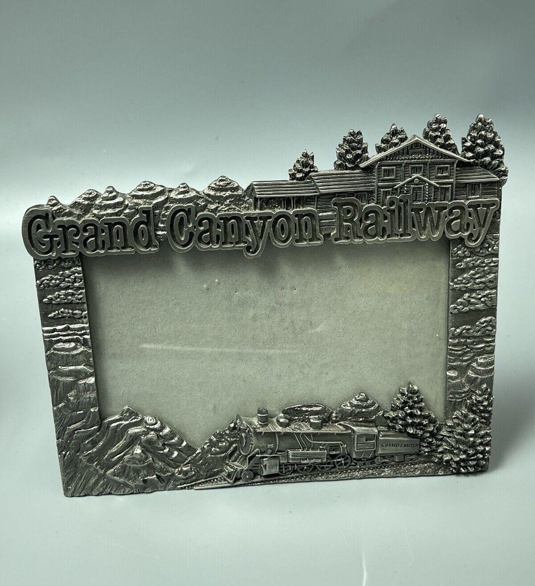 Grand Canyon Railway Picture Photo Frame Railroad Pewter Vintage Fits ...