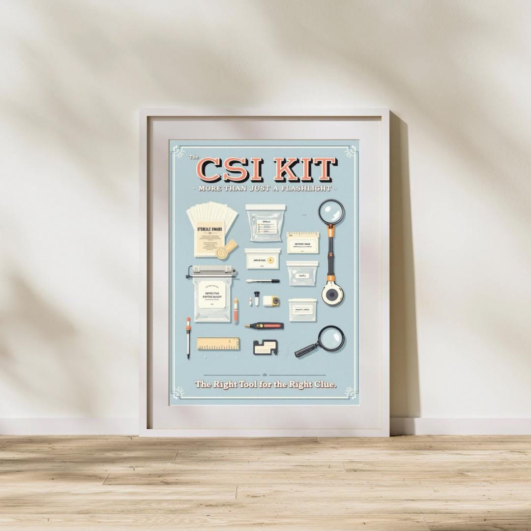 CSI Blue Tools Crime Niche Full Color Poster - Etsy