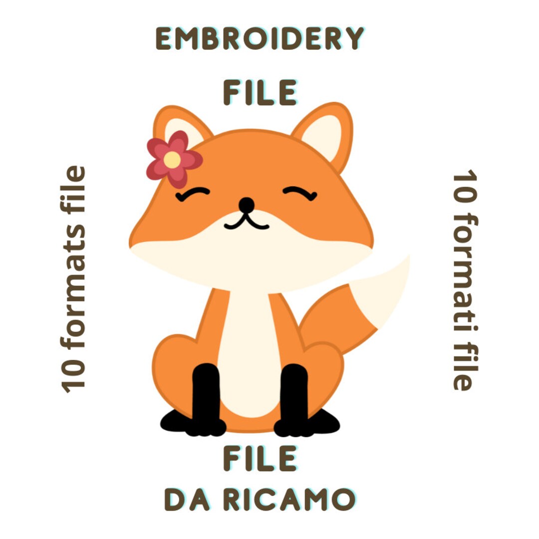 Cute Fox Embroidery Designs-embroidery Pattern Machine Embroidery ...