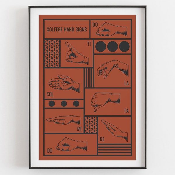 Solfege Hand Signs - Etsy