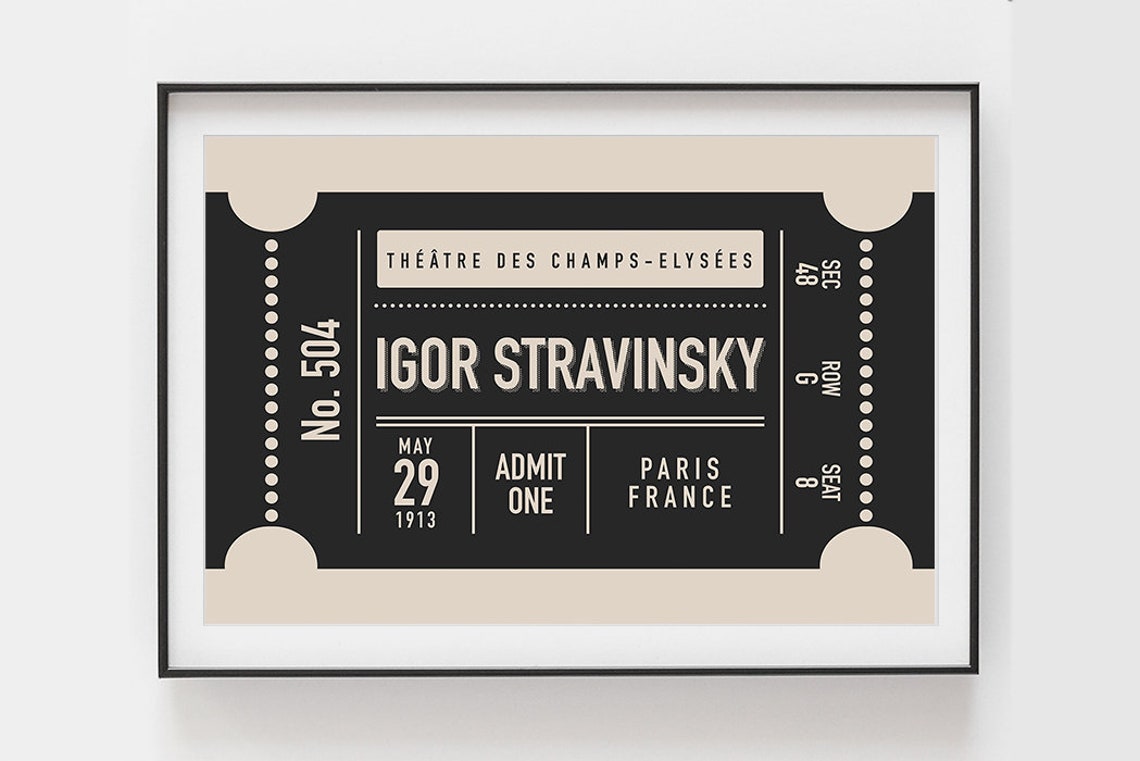 Custom Ticket Stub Poster Concert Ticket Gift for Music - Etsy