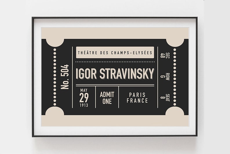 Custom Ticket Stub Poster Concert Ticket Gift for Music - Etsy