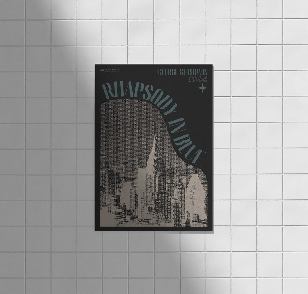 George Gershwin's Rhapsody in Blue Concert Print - Etsy