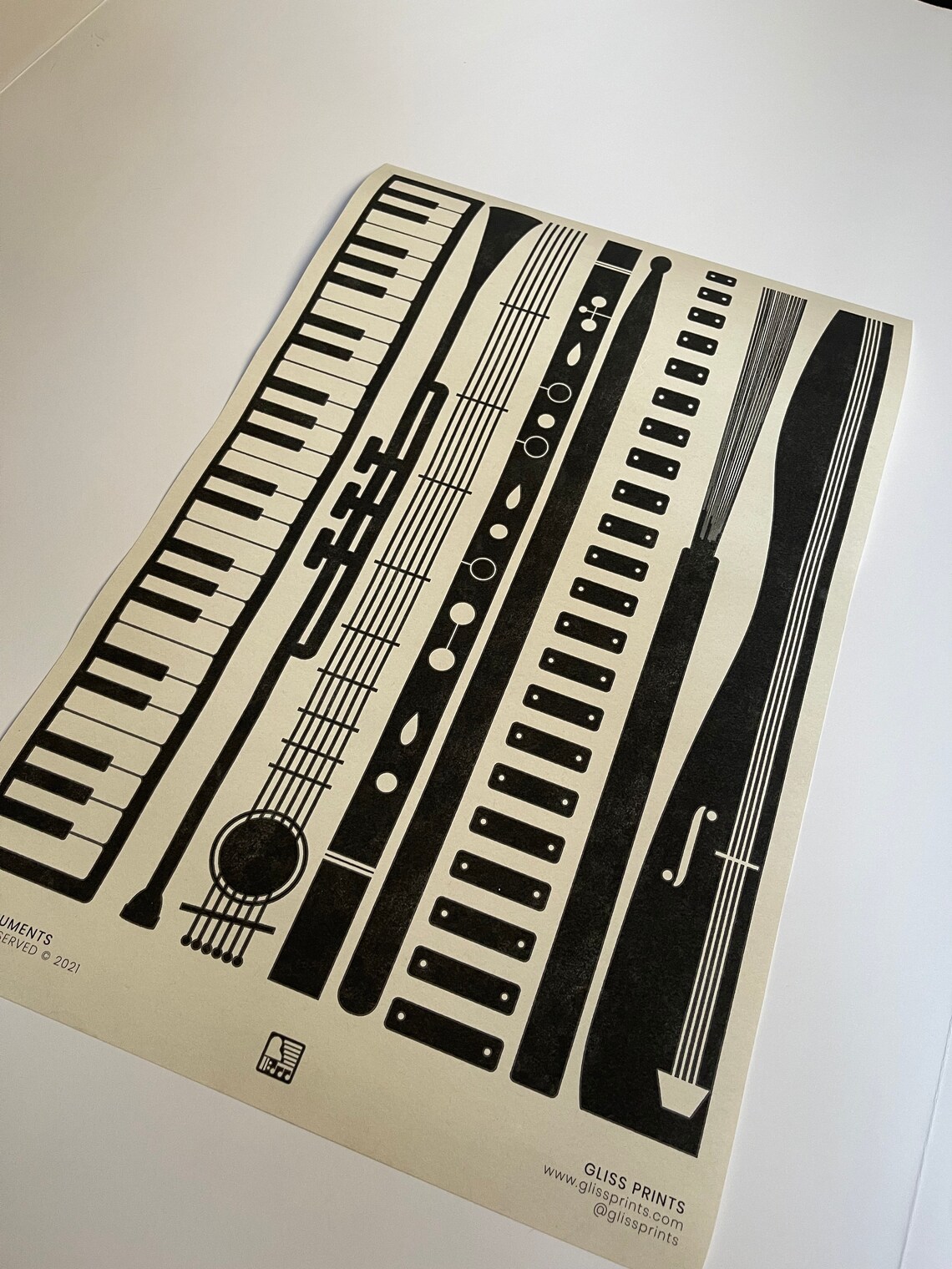 Jazz Instruments Poster Music Print Music Room Decor | Etsy