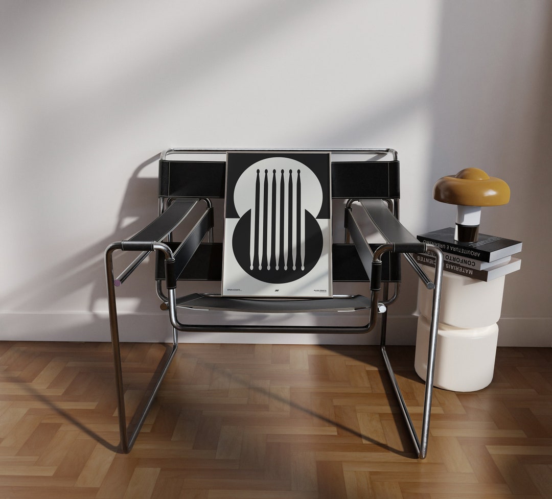 Drum Sticks Poster | Minimal Music Print | Gift for Drummer ...