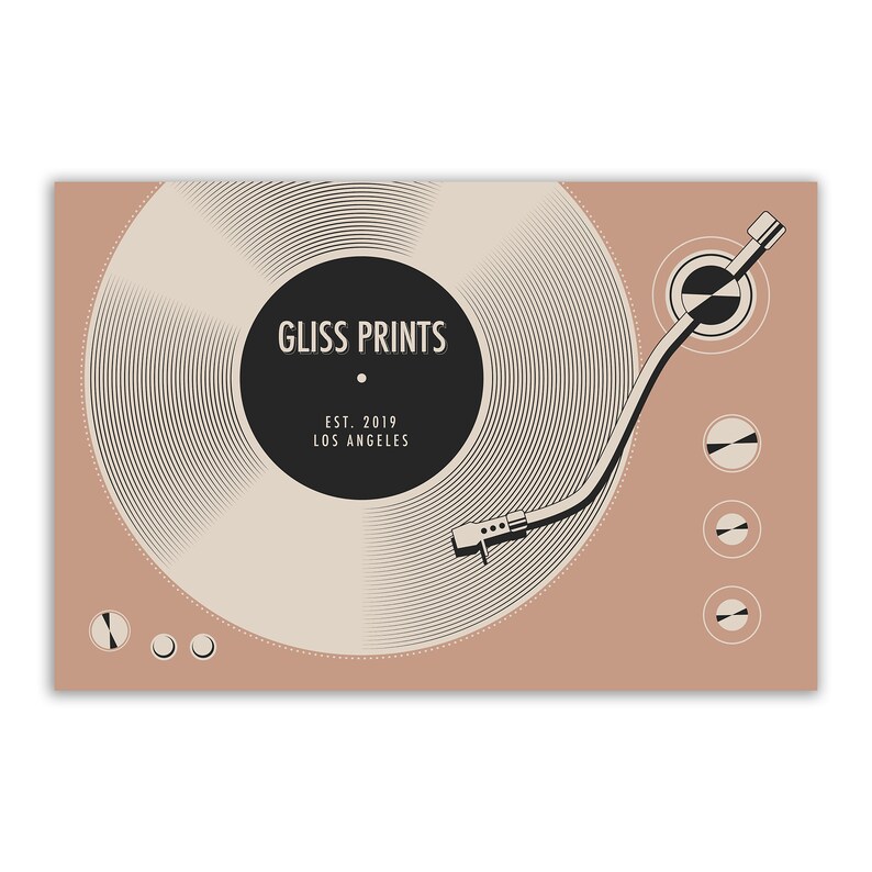 Custom Vinyl Record Poster Personalized Print Pink Gift - Etsy