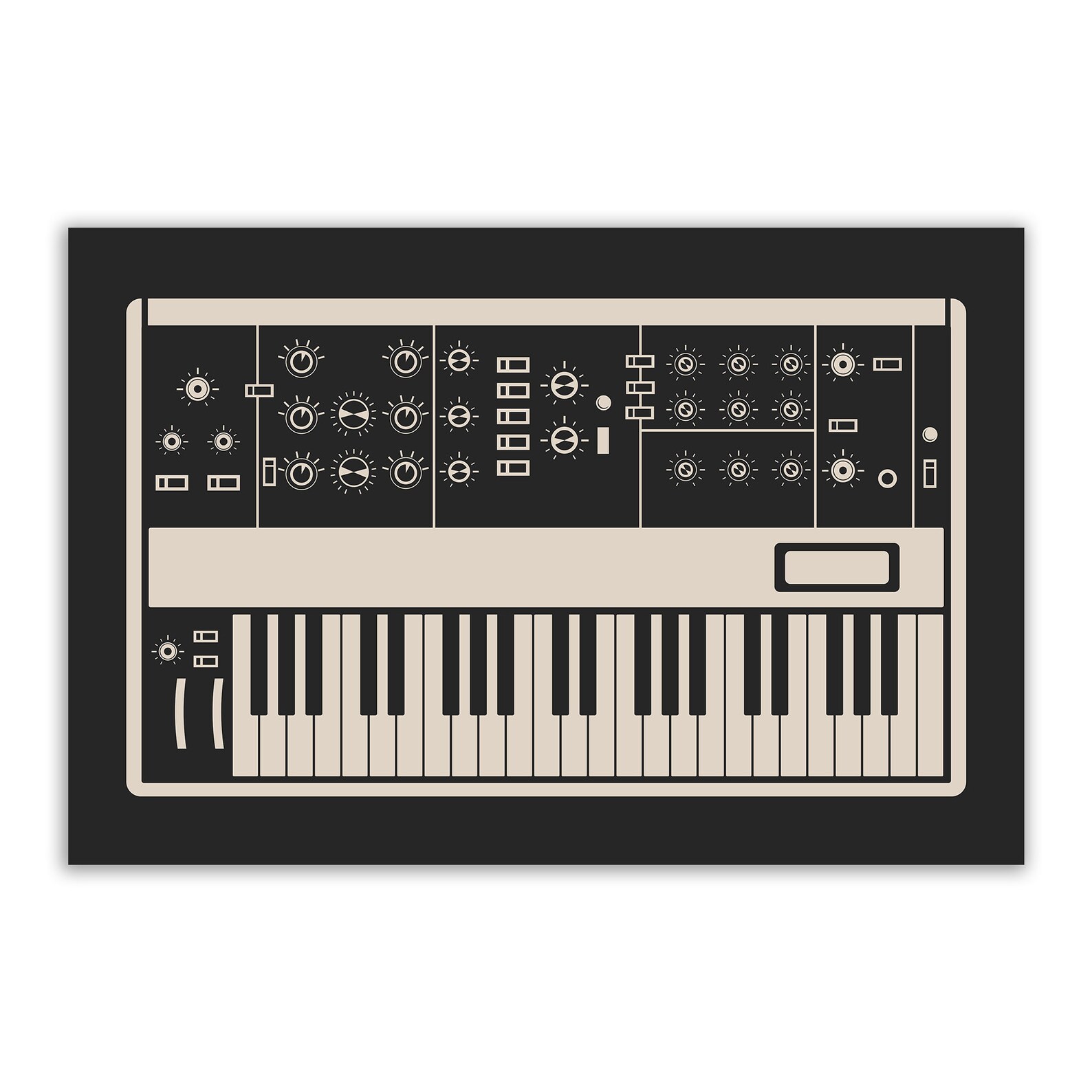 Synthesizer Poster Inspired by Minimoog Gift for Music | Etsy