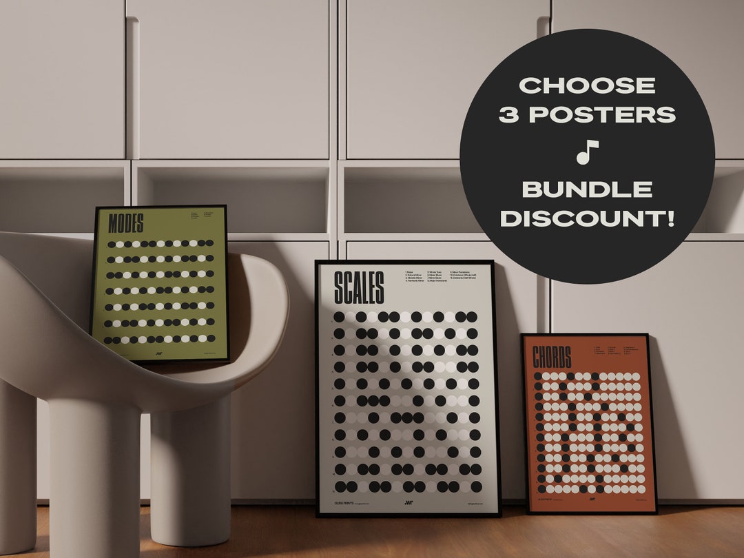 Music Poster Set of 3! | Make Your Own Music Print Bundle - Etsy