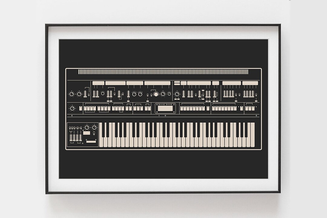 Synthesizer Poster | Inspired by Roland Jupiter-8 | Gift for Music ...