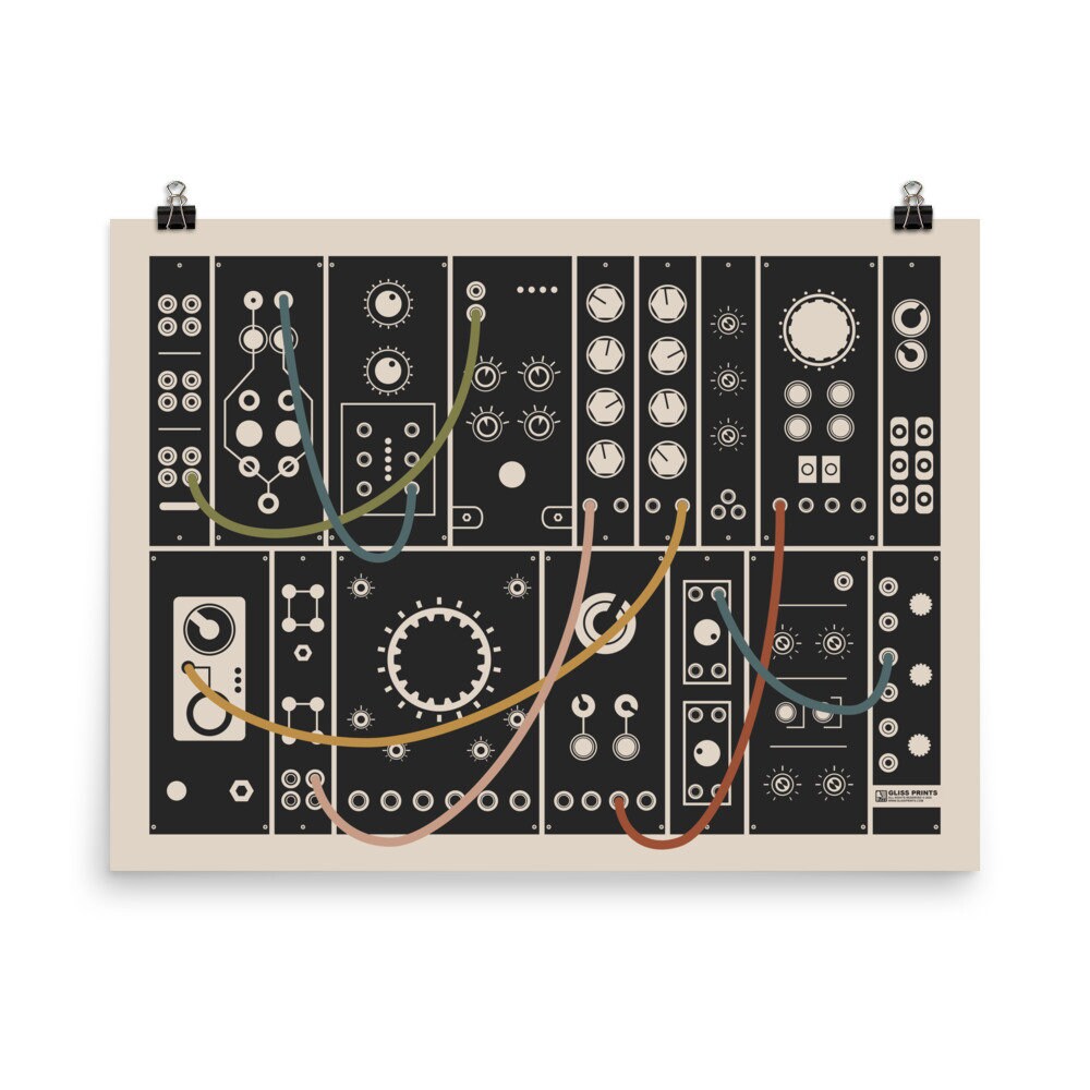 Modular Synthesizer Poster Inspired by Eurorack Gift for | Etsy