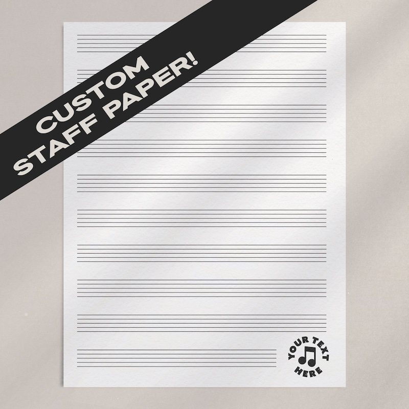 Music Staff Paper - Etsy