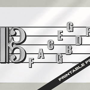 Alto Clef Note Names Printable PDF | Typography Design | Music ...