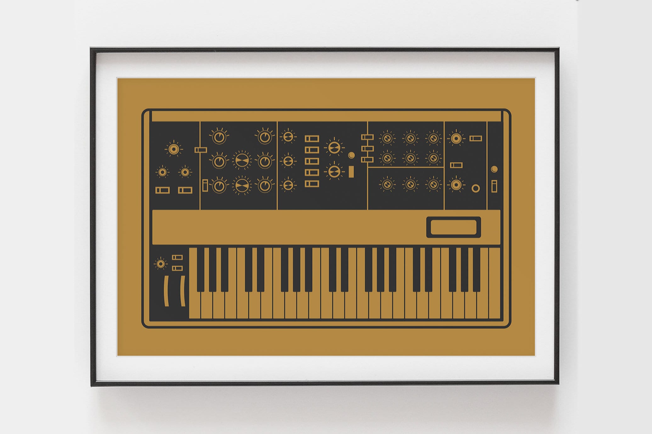 Synthesizer Poster Inspired by Minimoog Gift for Music | Etsy