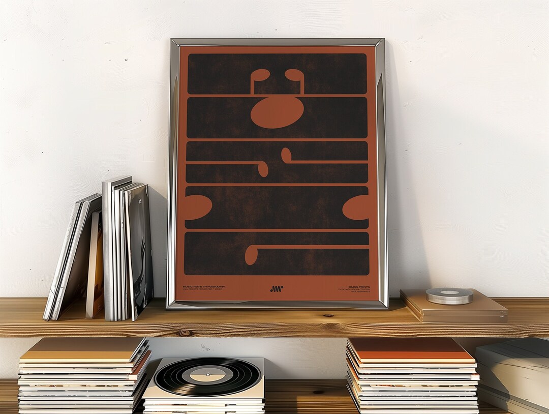 M-U-S-I-C Typography Poster | Music Art Print | Gift for Musician ...