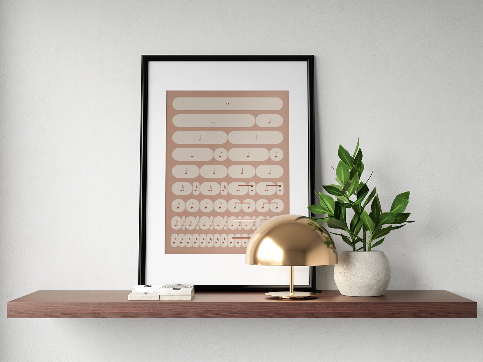 Music Note Value Poster Rhythm Beat Breakdown Pink - Etsy