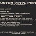Custom Vinyl Record Print | Personalized Music Poster | Gift for Music ...