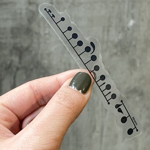 Flute Keys Clear Sticker Musical Instrument Sticker | Etsy