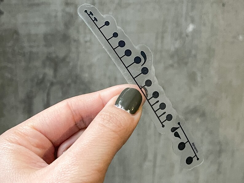 Flute Keys Clear Sticker Musical Instrument Sticker | Etsy