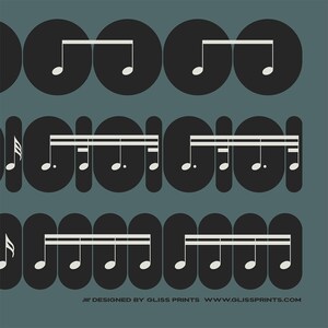 Music Note Value Poster | Rhythm Beat Breakdown | Blue - Etsy