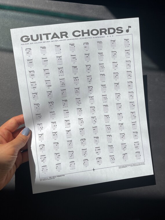 Guitar Chords Fingering Chart PDF Printable Digital, 58% OFF Guitar Chords Fingering Chart PDF Printable Digital, 58% OFF