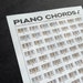 Piano Chords PDF Music Digital Print Download - Etsy