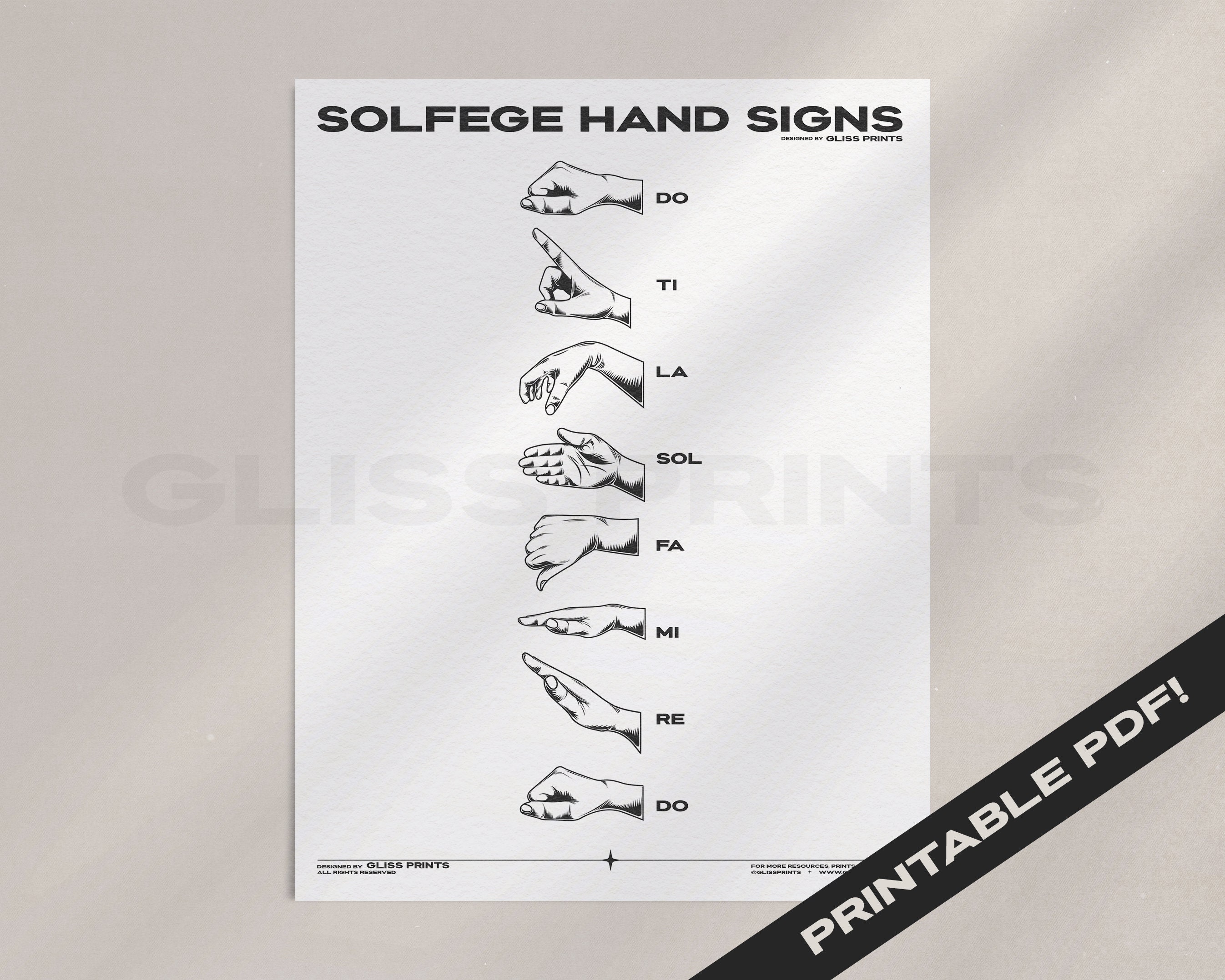 Do Solfege Hand Signs Printable