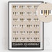 Piano Chords Chart Major and Minor Chords Music Poster, Cream - Etsy