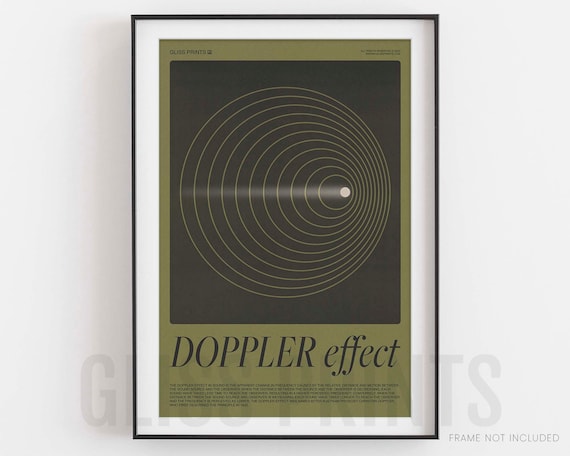Doppler Effect Poster Green - Etsy