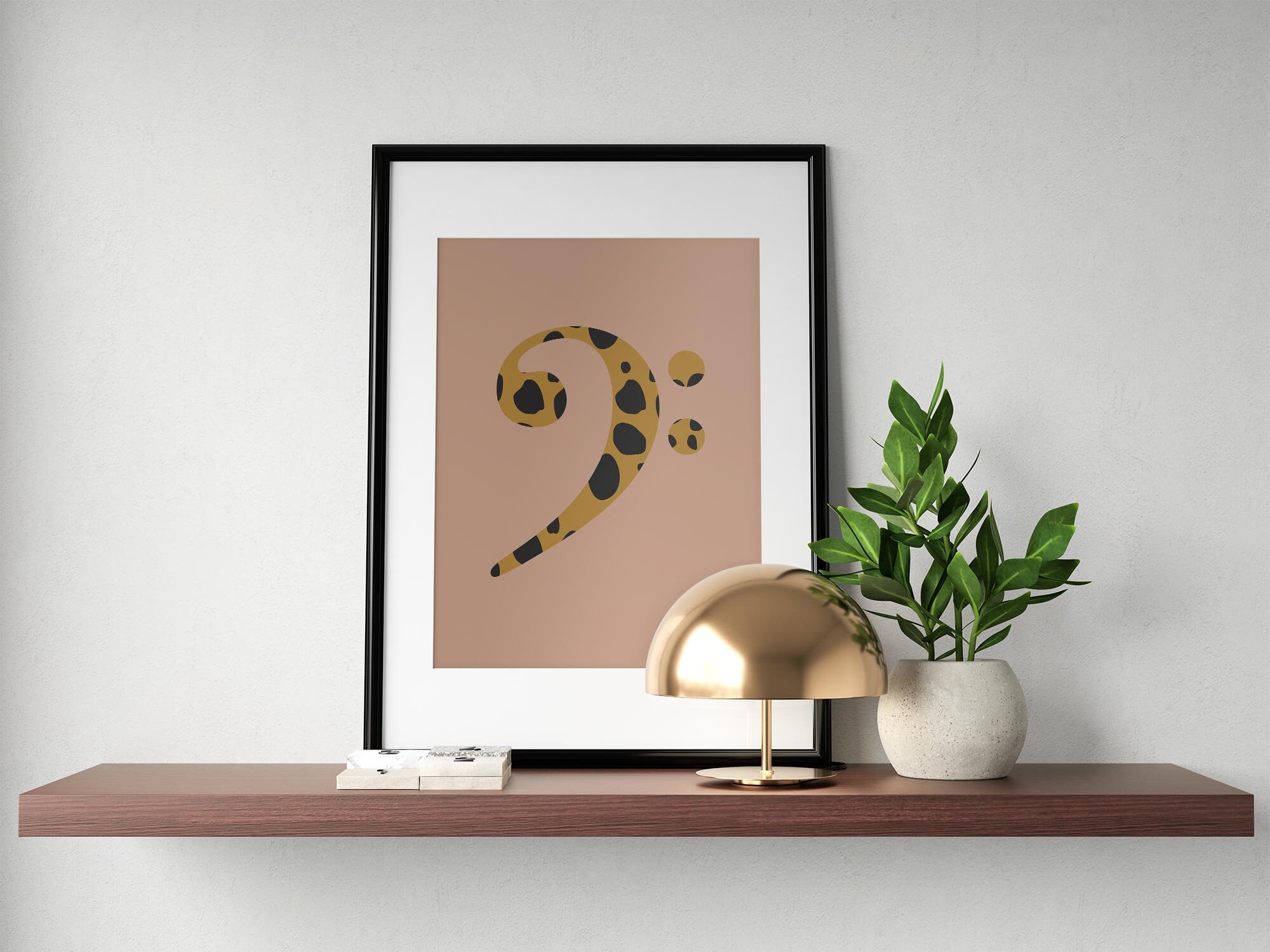 Bass Clef Poster Music Art Animal Print Music Lover Gift | Etsy