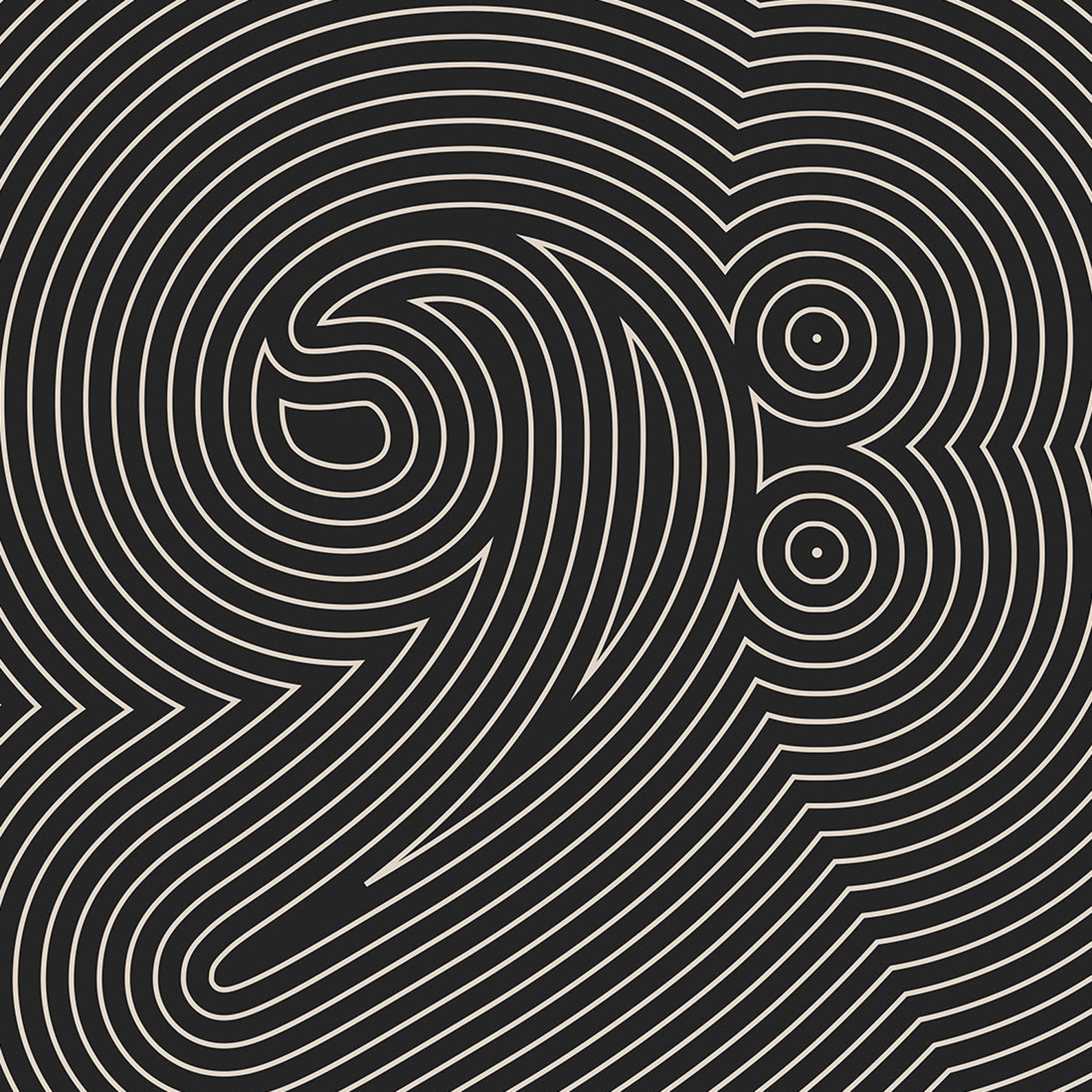 Bass Clef Poster | Striped Pattern | Music Art Print, Black - Etsy