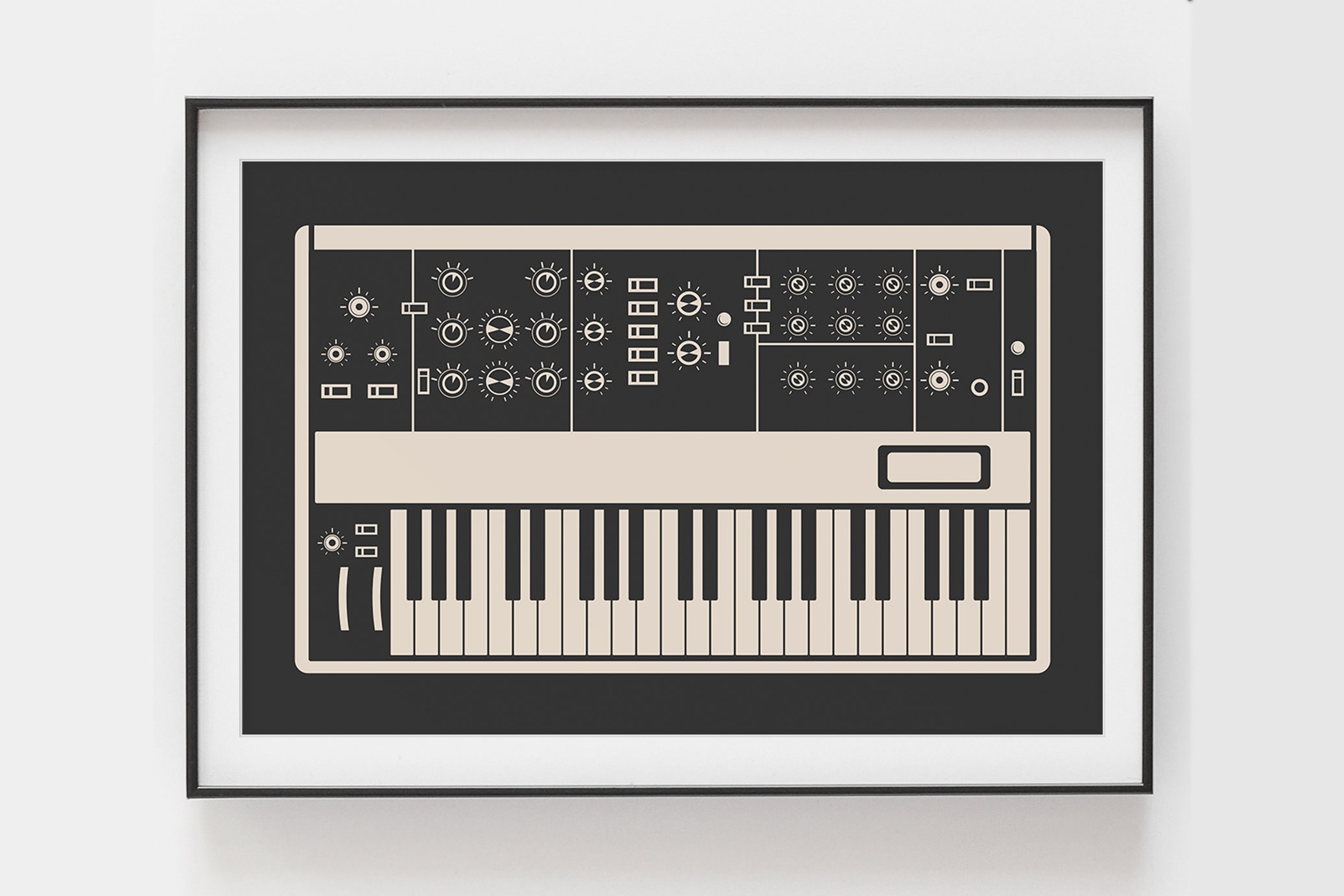 Synthesizer Poster Inspired by Minimoog Gift for Music | Etsy