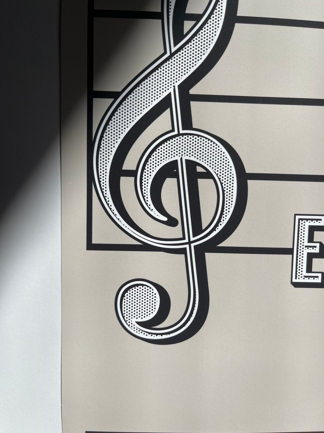 Treble Clef Bass Clef Note Names Poster Music Education - Etsy