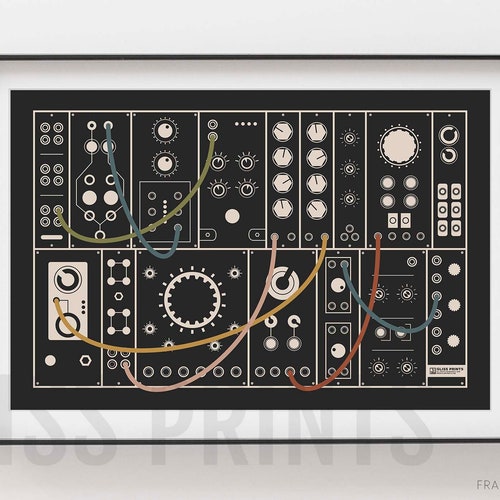 Modular Synthesizer Poster Inspired by Eurorack Gift for | Etsy
