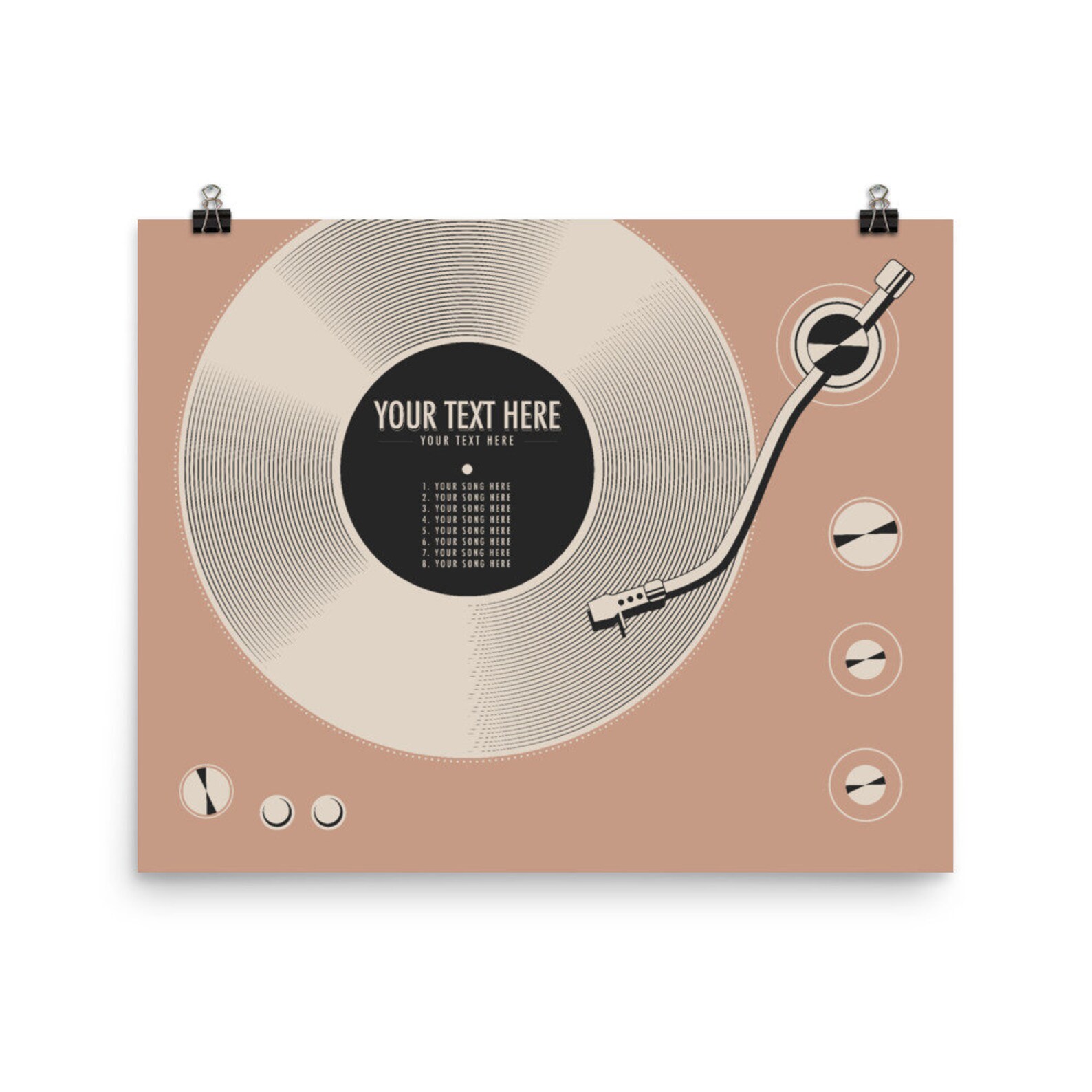 Custom Vinyl Record Poster Personalized Print Pink Gift - Etsy