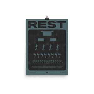 Music Rest Symbol Poster, Blue | Music Classroom Music Studio Decor - Etsy