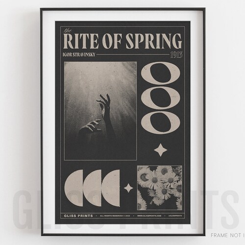 Stravinsky the Rite of Spring Graphic Print Poster Art - Etsy