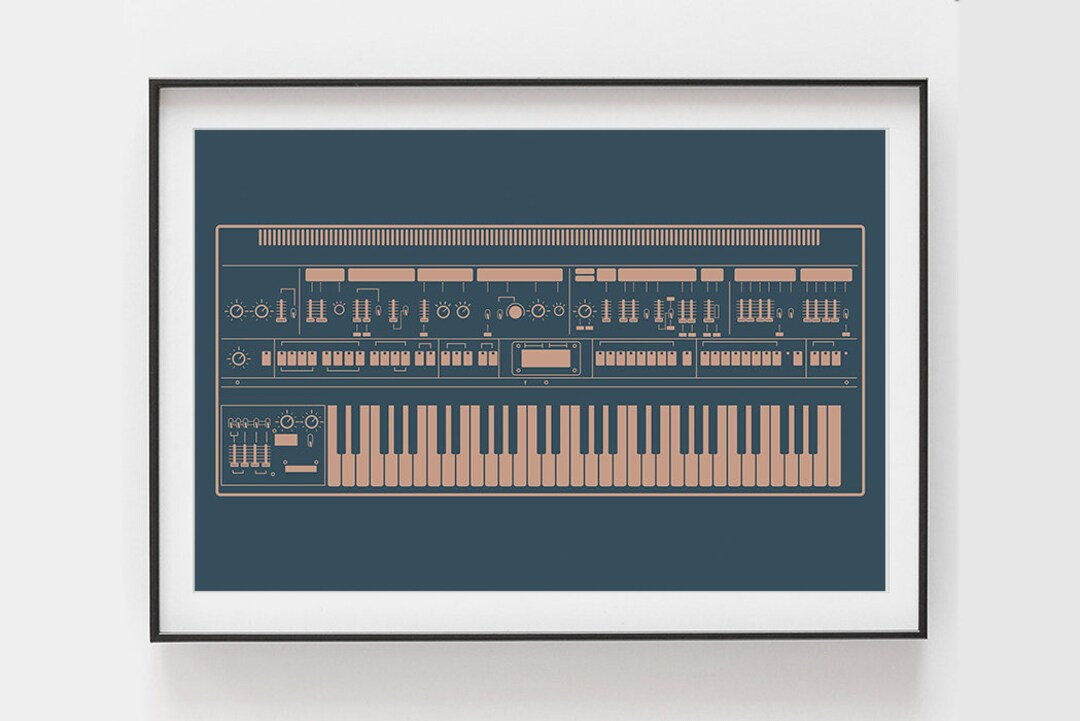 Synthesizer Poster | Inspired by Roland Jupiter-8 | Gift for Music ...