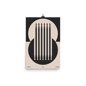 Drum Sticks Poster Minimal Music Print Gift for Drummer - Etsy