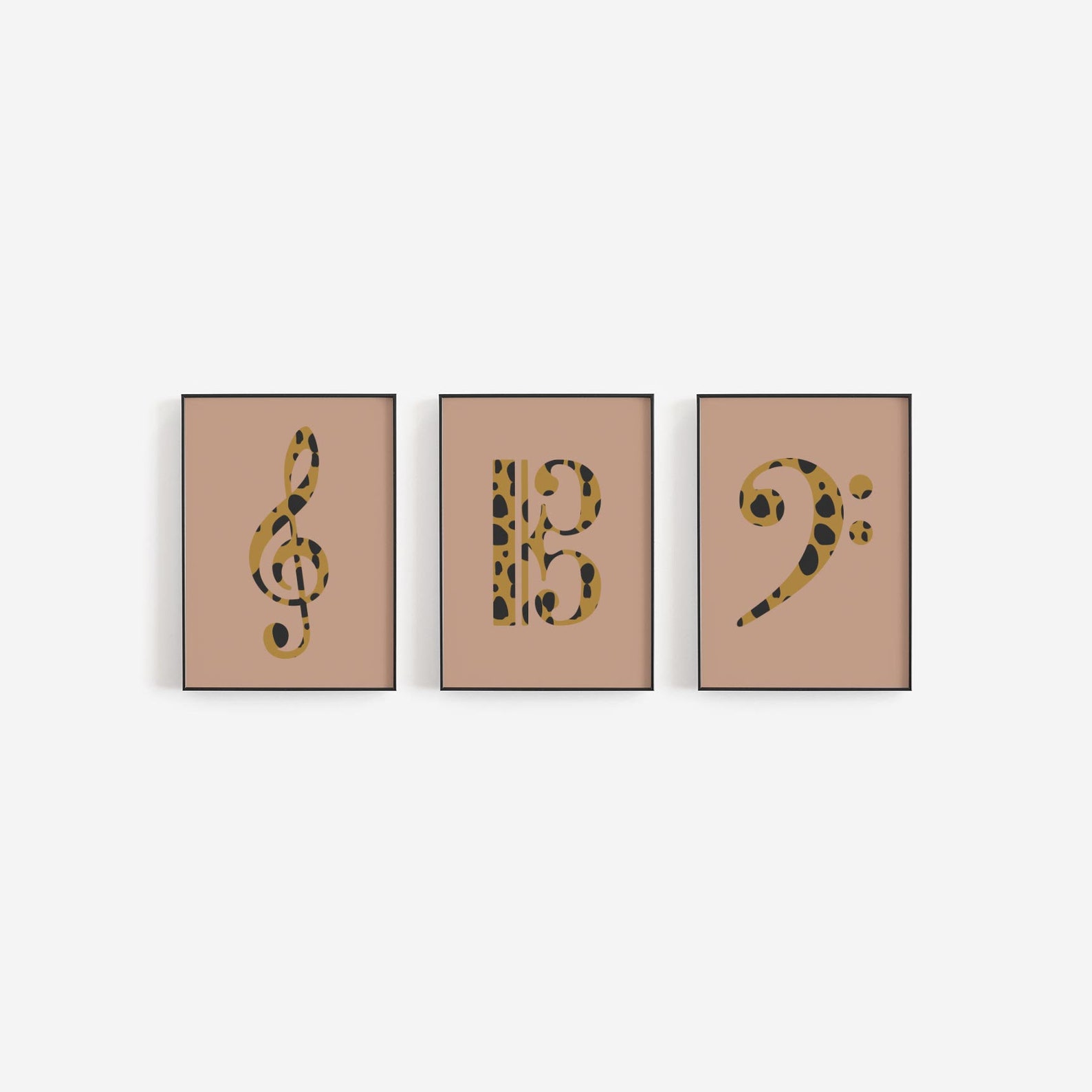 Treble Clef Poster Music Art Animal Print Music Lover | Etsy