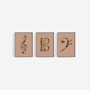 Treble Clef Poster | Music Art, Animal Print | Music Lover Gift - Etsy