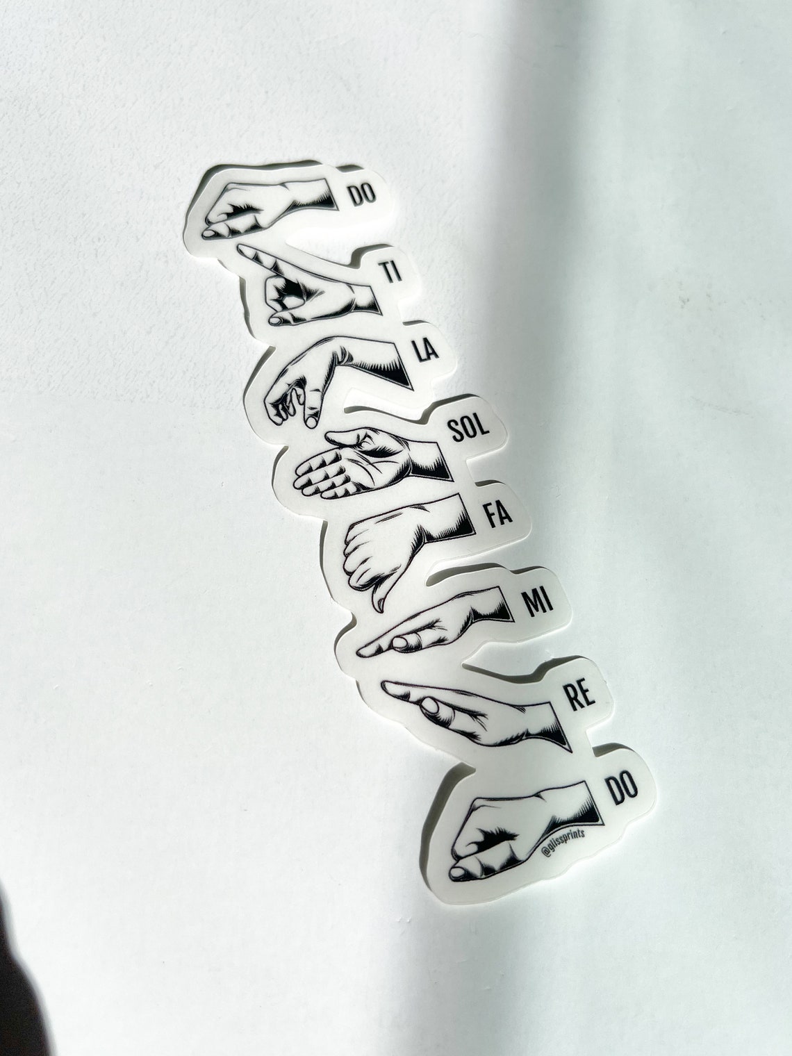 Solfege Hand Signs Clear Sticker Gift for Choir Director - Etsy