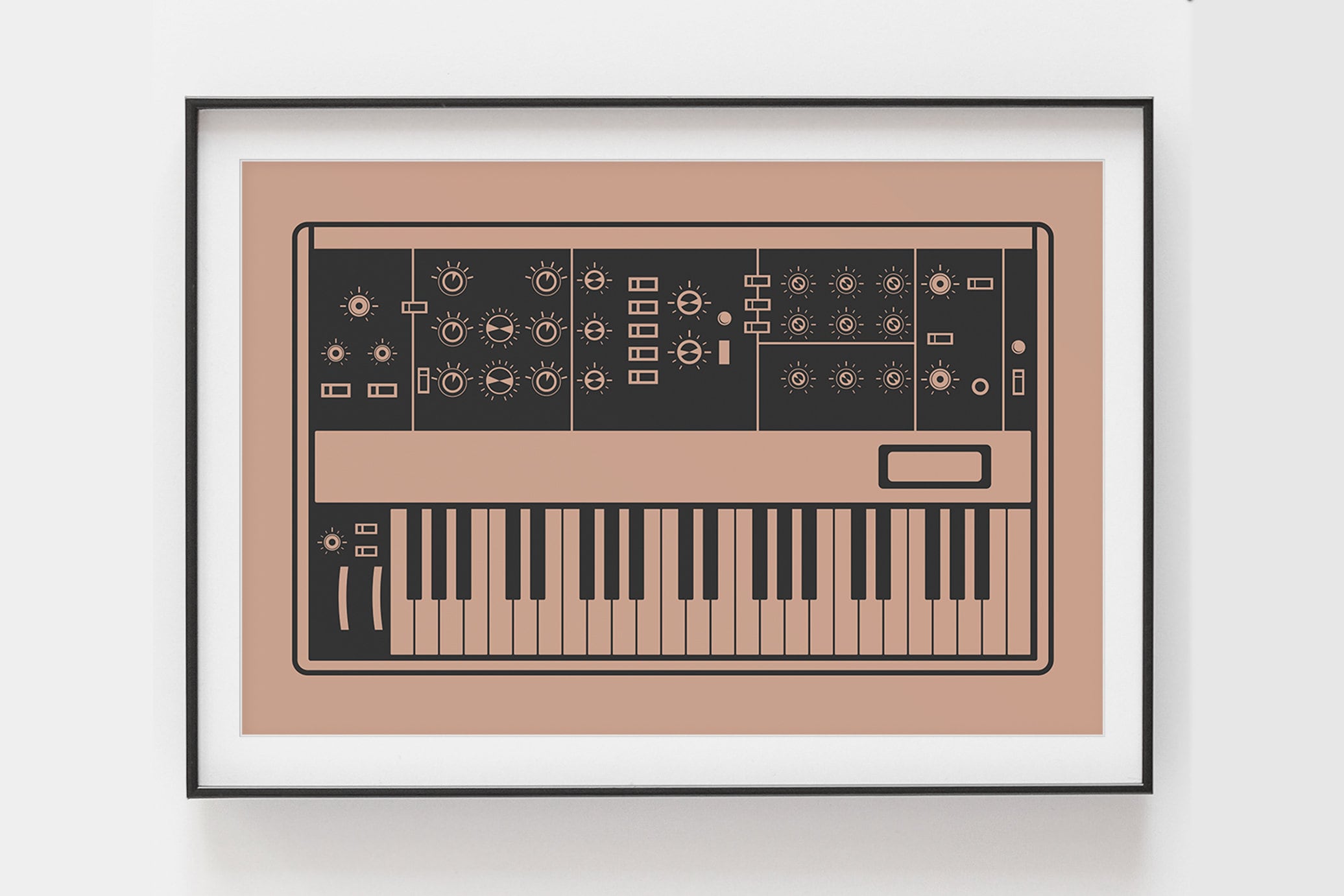 Synthesizer Poster | Inspired by Minimoog | Gift for Music Producer ...