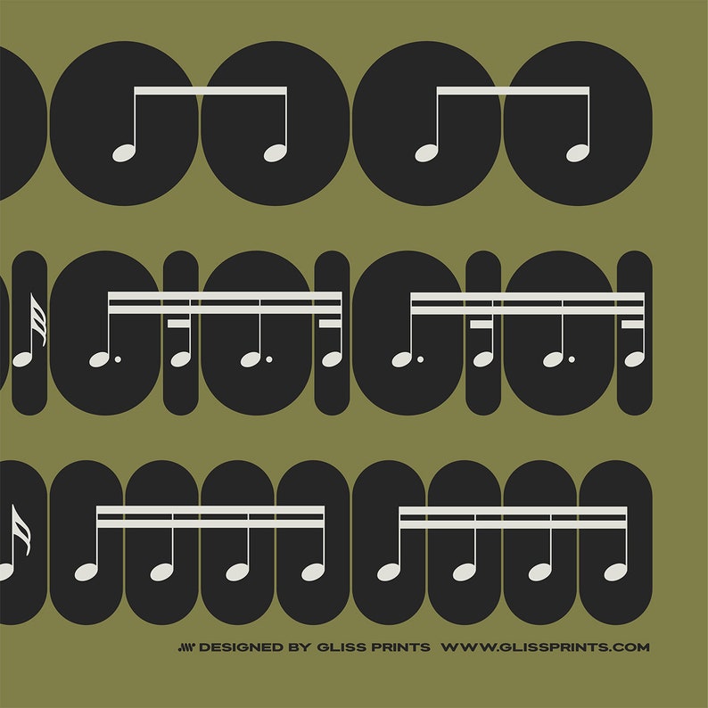 Music Note Value Poster | Rhythm Beat Breakdown | Green - Etsy