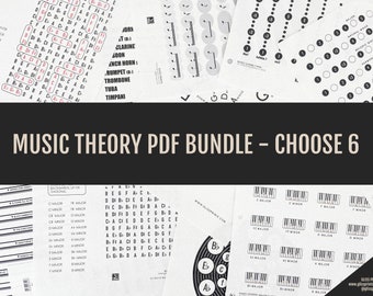 Music Theory Cheat Sheet - Etsy