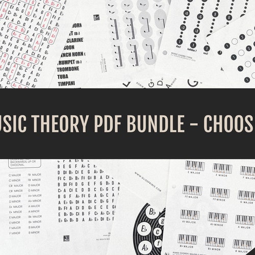 Music Theory Cheat Sheet Poster Chords Key Reference | Etsy Australia