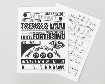 Orchestral Instruments in Score Order With Transpositions | Etsy