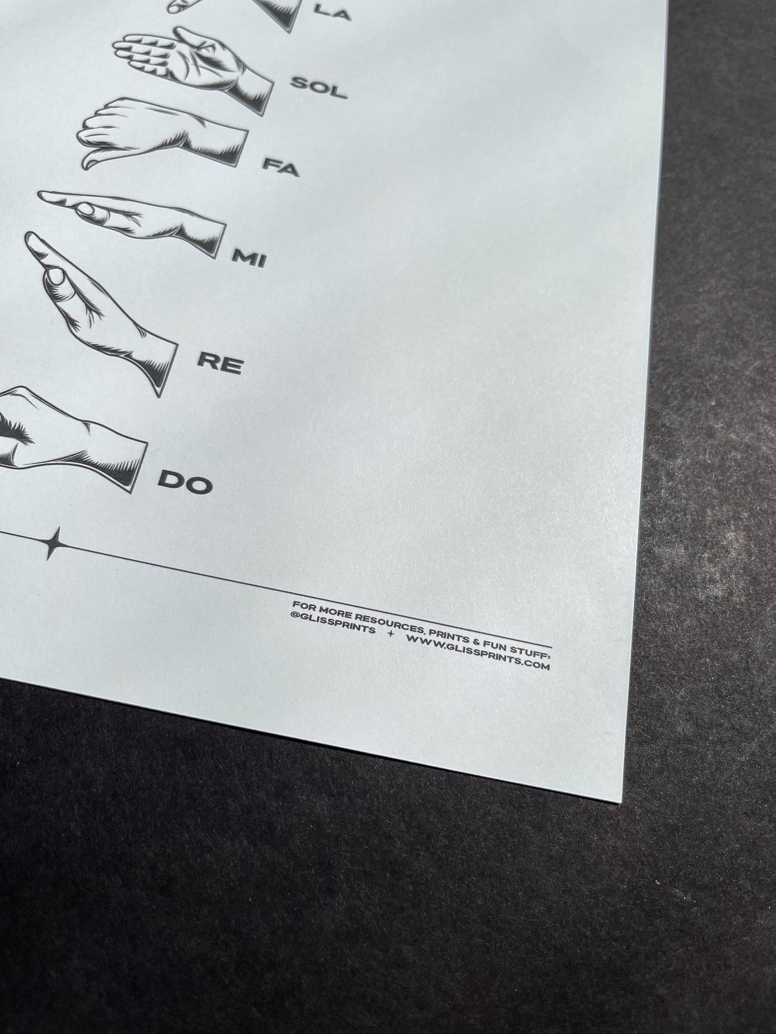 Solfege Hand Signs Digital Print | Printable Music PDF Download | Choir ...