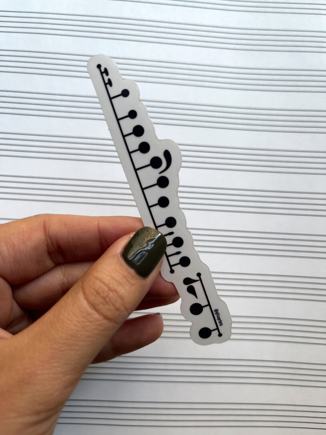 Flute Keys Clear Sticker Musical Instrument Sticker | Etsy