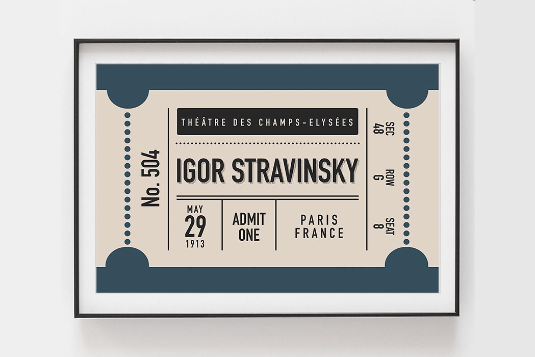 Custom Ticket Stub Poster Concert Ticket Gift for Music - Etsy